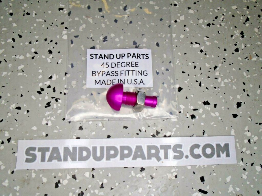 Water Bypass Fitting Diverter 45 degree Pink Jet-Ski Sea-Doo Pwc Pisser ...