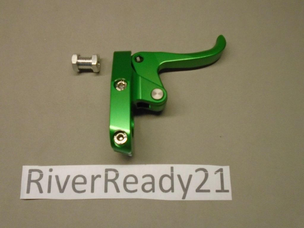 Yamaha Super Jet Wave Blaster Runner Billet GREEN Finger Throttle w ...